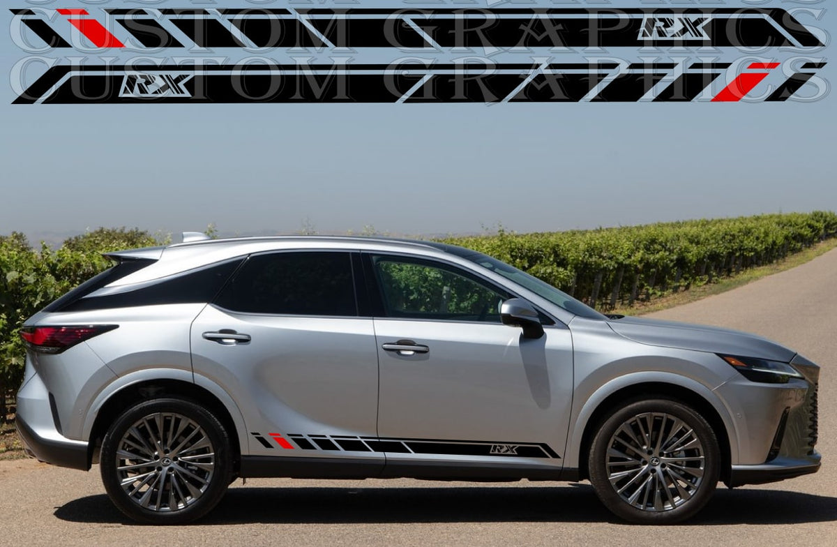 New Racing Stripes Stickers Compatible With Lexus RX – Brothers Graphics
