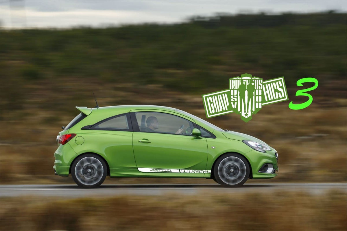 Premium Vinyl Stickers Compatible with Opel Corsa Sport Design Graphic ...