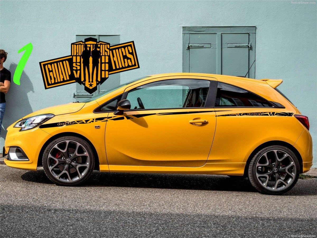 Premium Vinyl Stickers Compatible with Opel Corsa Sport Design Decorat ...