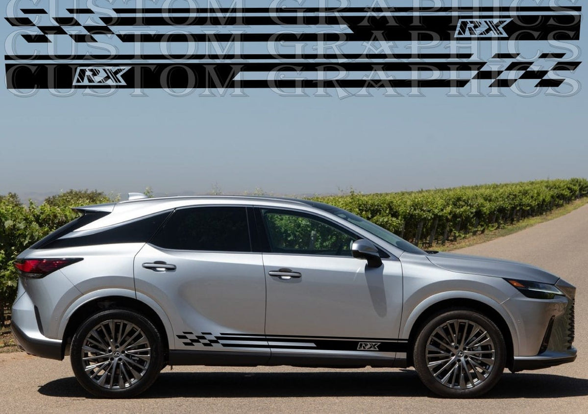 Racing Stripes Stickers Compatible With Lexus RX Best Quality Decals ...