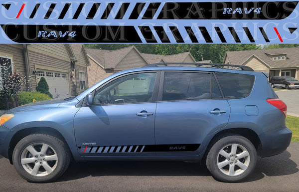 Line Design Decals Stickers Racing Stripes Toyota Rav4 – Brothers Graphics