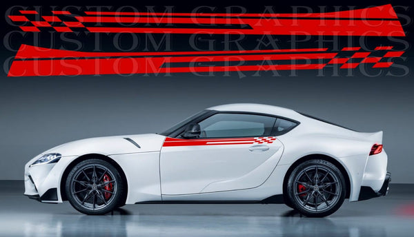 Premium Vinyl Sticker Compatible With Toyota Supra Up Style Design ...