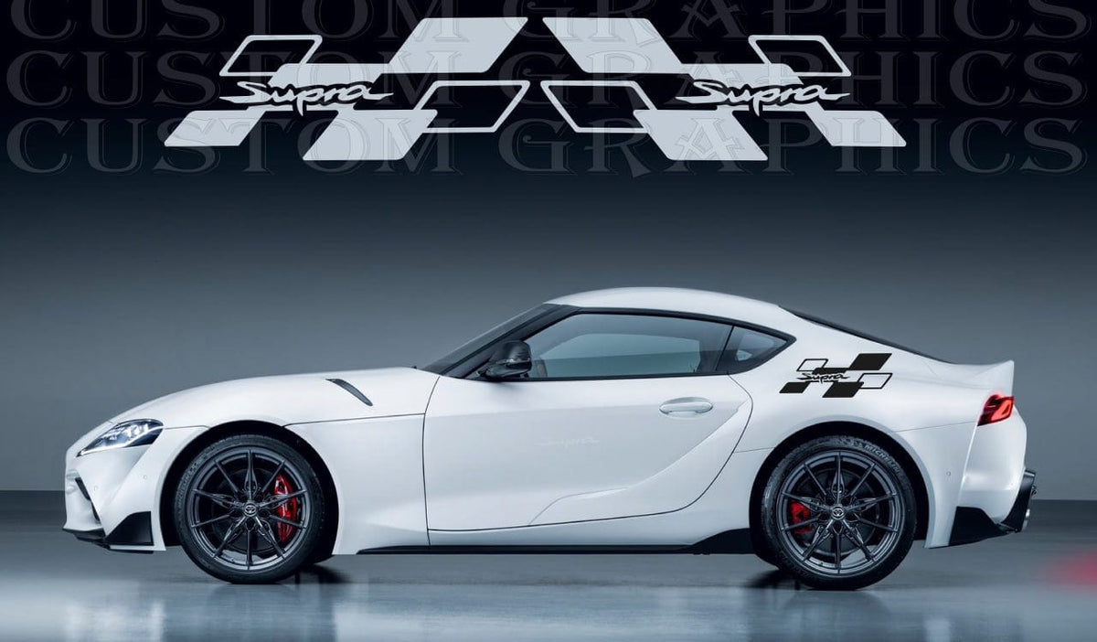 Premium Vinyl Sticker Compatible With Toyota Supra New Design ...