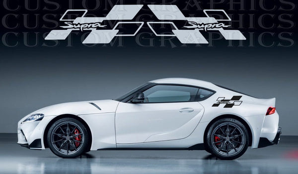 Premium Vinyl Sticker Compatible With Toyota Supra New Design ...
