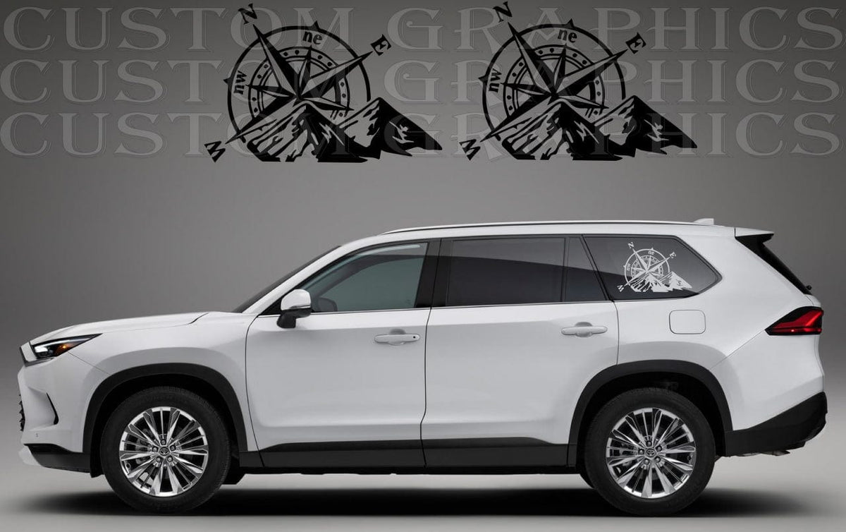 2 Color Crazy Line Design Vinyl Stripes Toyota Highlander – Brothers ...