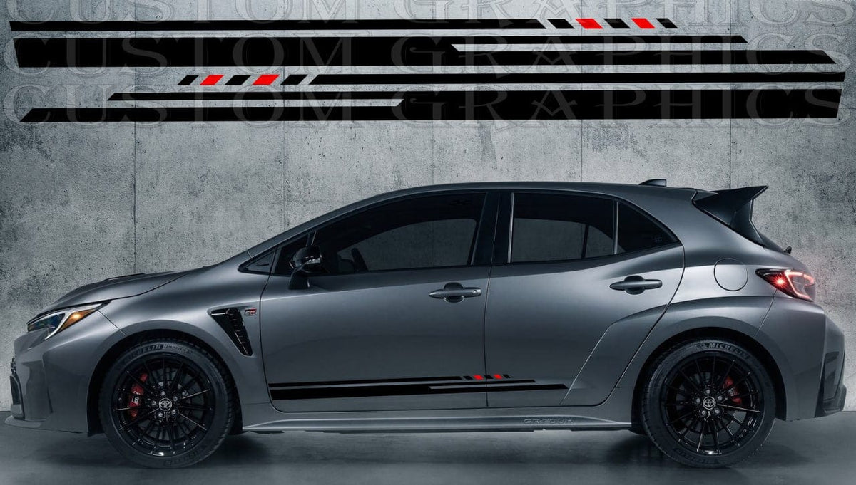 2 color Logo Design Vinyl Stripes Toyota Corolla Cross 2022 – Brothers ...