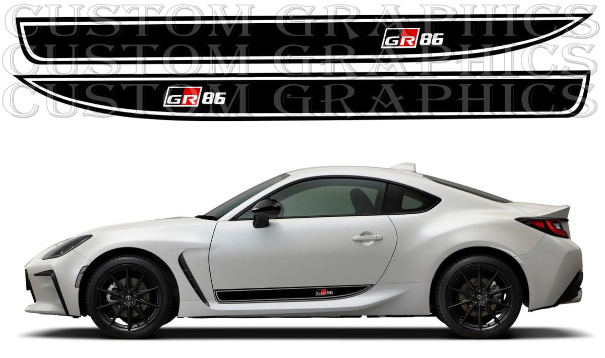 Premium Vinyl Sticker Compatible With Toyota GR 86 New Classic Design ...