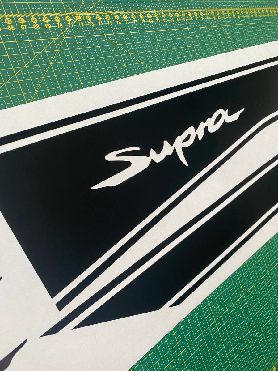 Premium Vinyl Sticker Compatible With Toyota Supra Classico Design ...