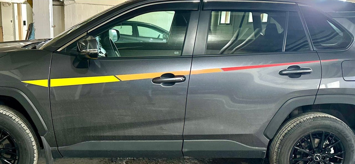 Premium Vinyl Stickers Compatible With Toyota Rav4 Vintage Design ...