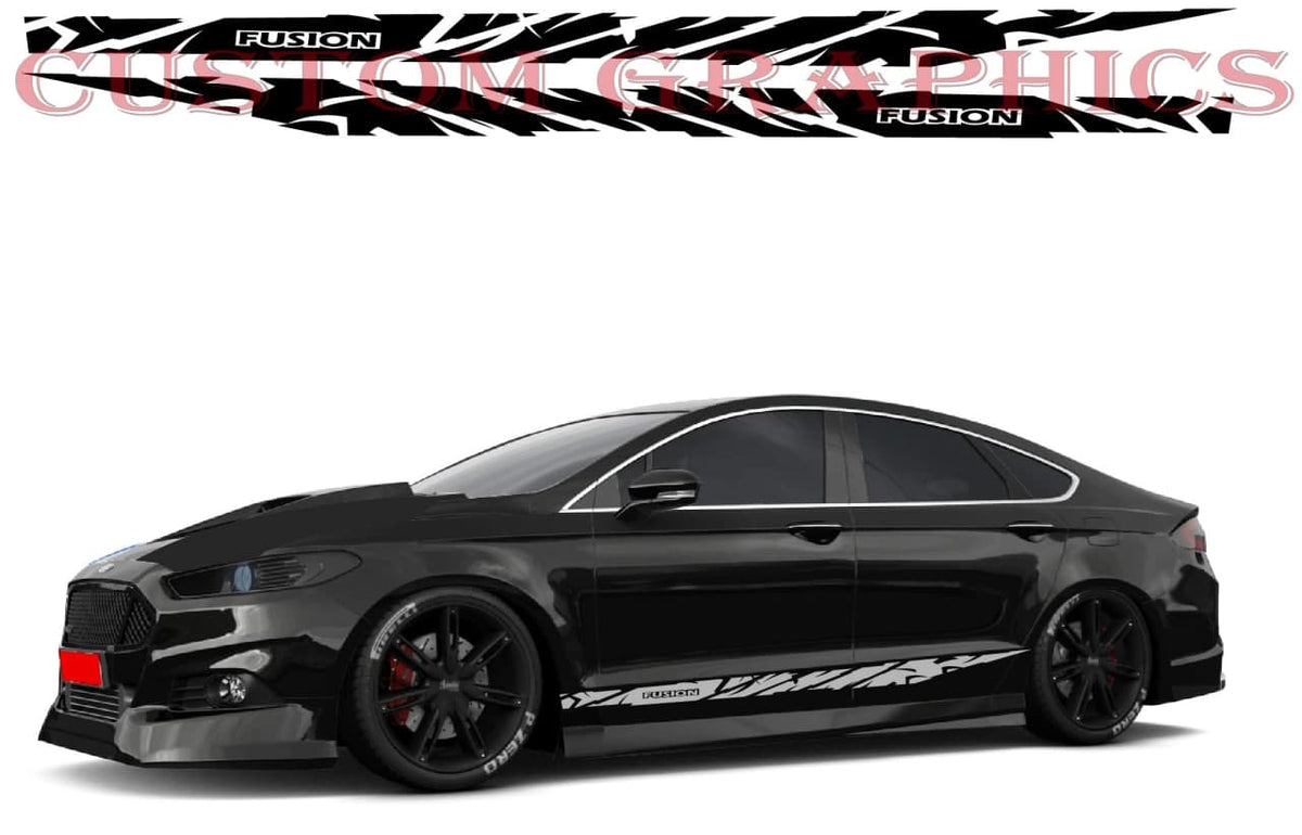 New Design Stickers Decals With Ford Fusion Body Kit – Brothers Graphics