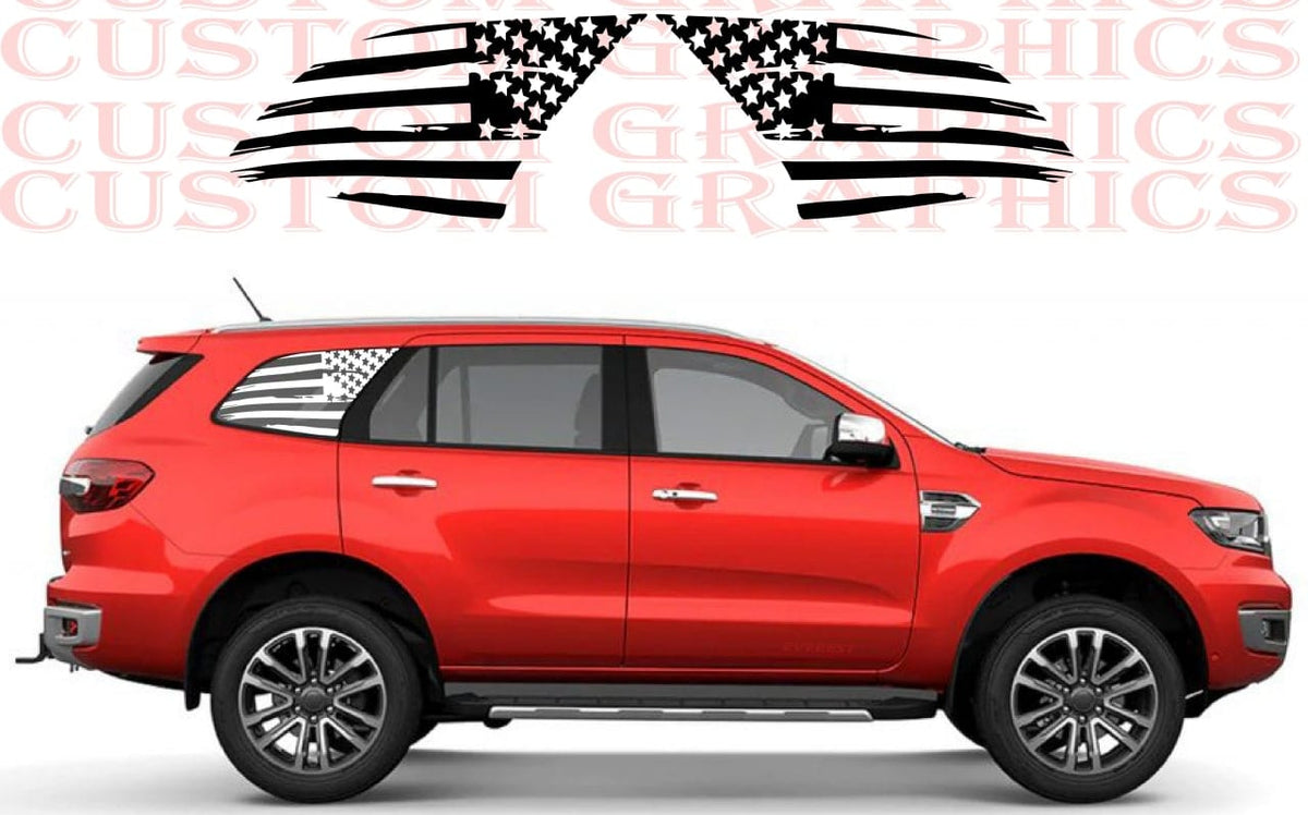 Sticker Stripes Compatible With Ford Everest Front Rear Window Design ...