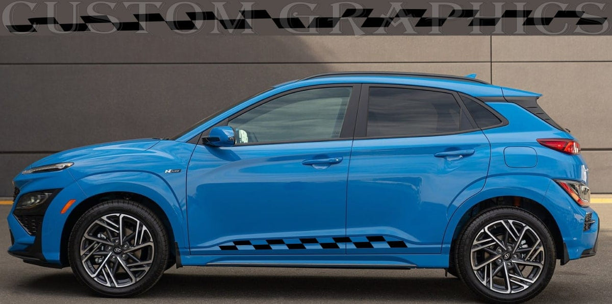 Sticker Compatible with Hyundai Kona Vinyl Side Door Decal new design ...