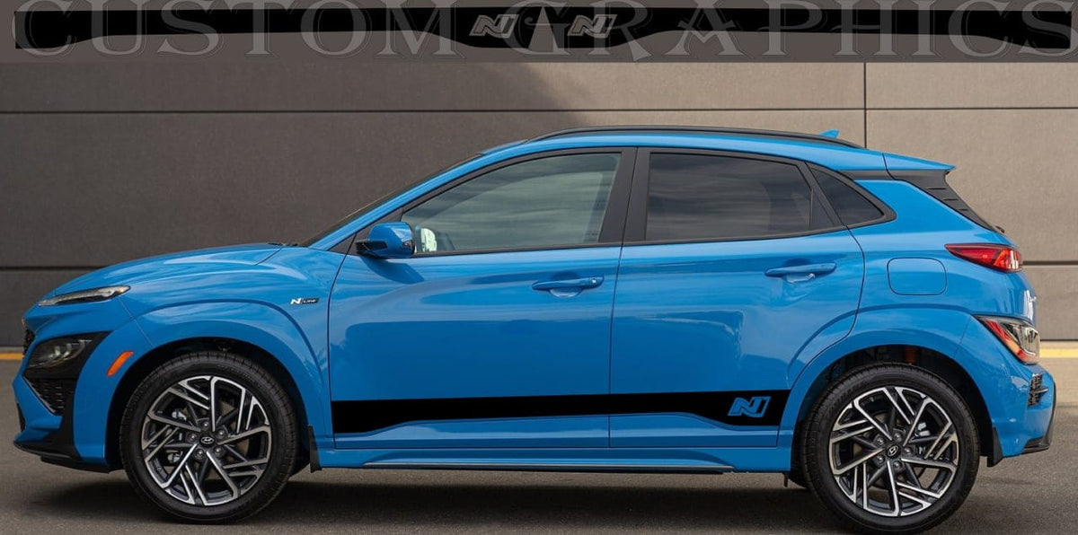 Sticker Compatible with Hyundai Kona Vinyl Side Door Decal N1 design ...