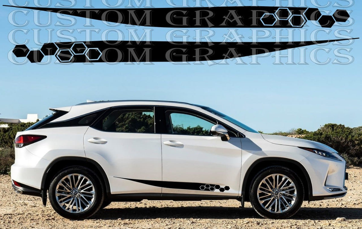 Premium Vinyl Stickers Compatible with Lexus RX350 Vehicle Line Design ...