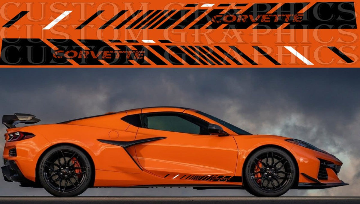 Stickers Compatible With Chevrolet Corvette Z06 New Design Vinyl Decal ...