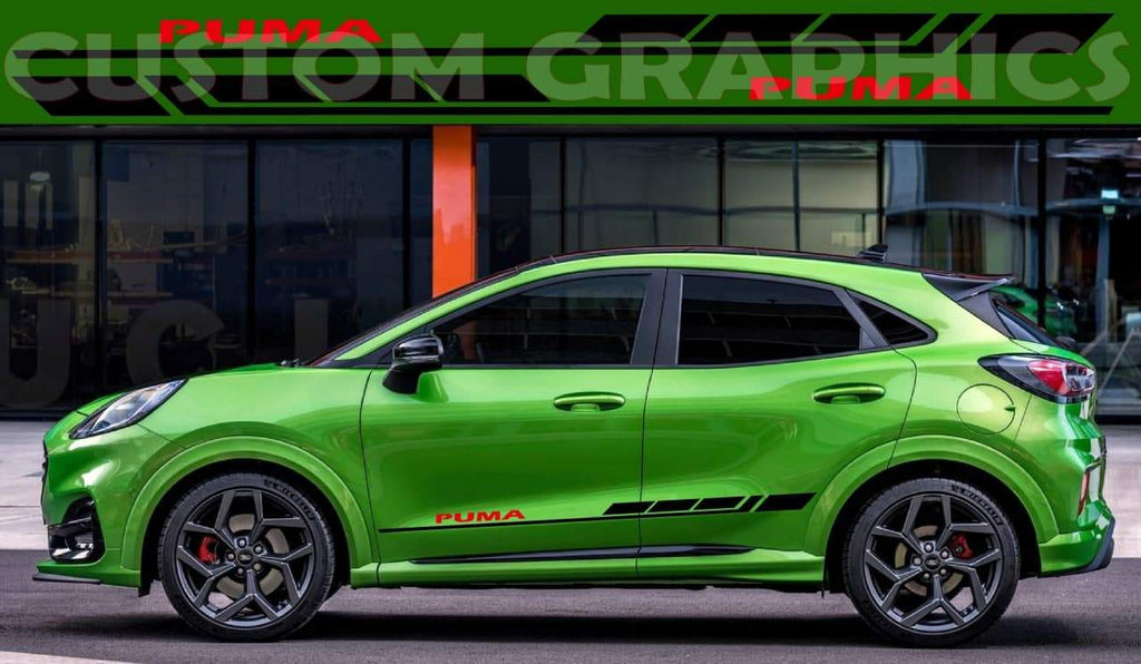 2 Color Decal Sticker Vinyl Stripes compatible with Ford Puma ...