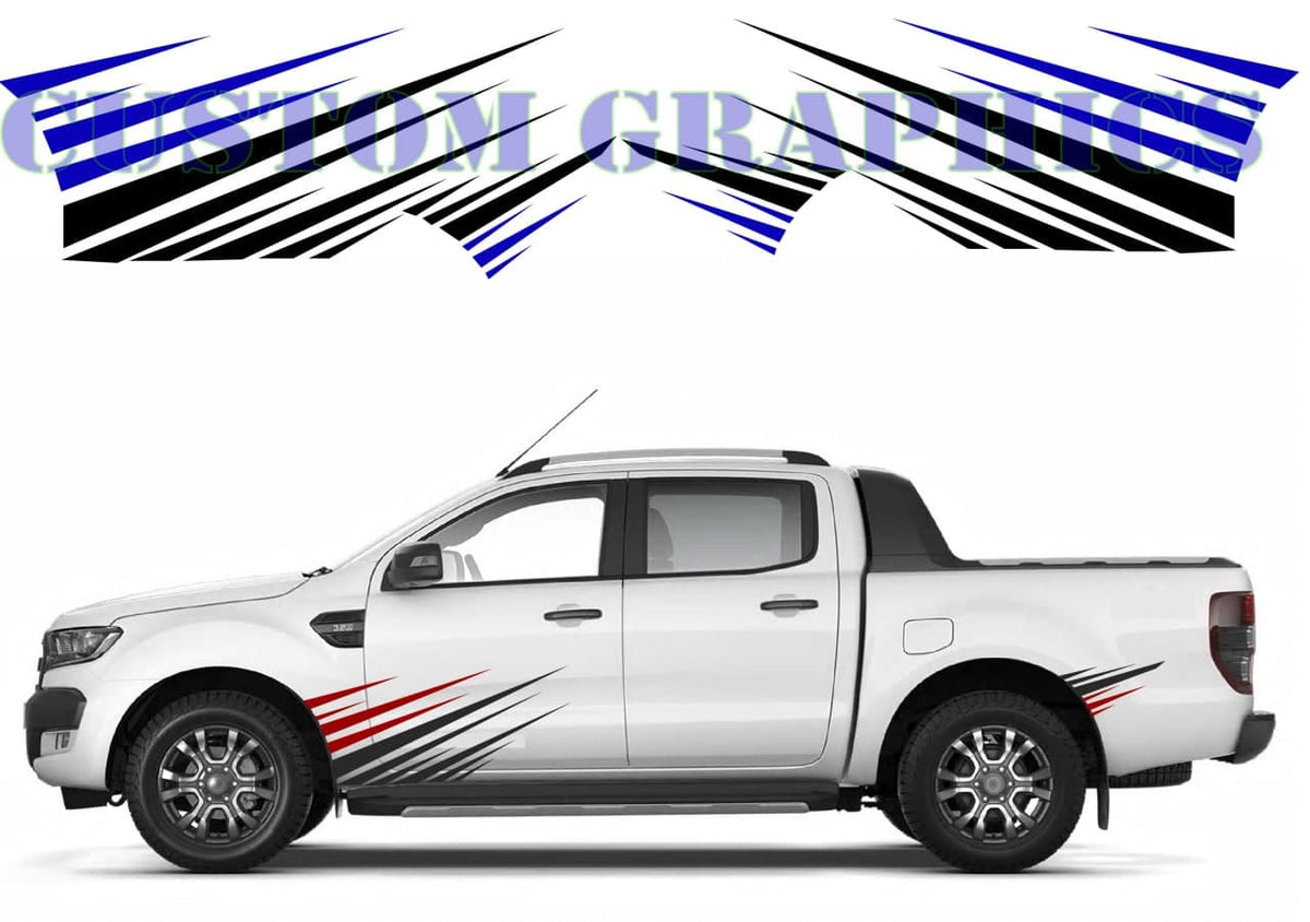 2 Color graphic universal sticker decal Kit for Car Any Vehicle | UNIV ...