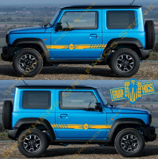 2x Decal Sticker Vinyl Side Racing Stripes for Suzuki Jimny 1995-2025 ...