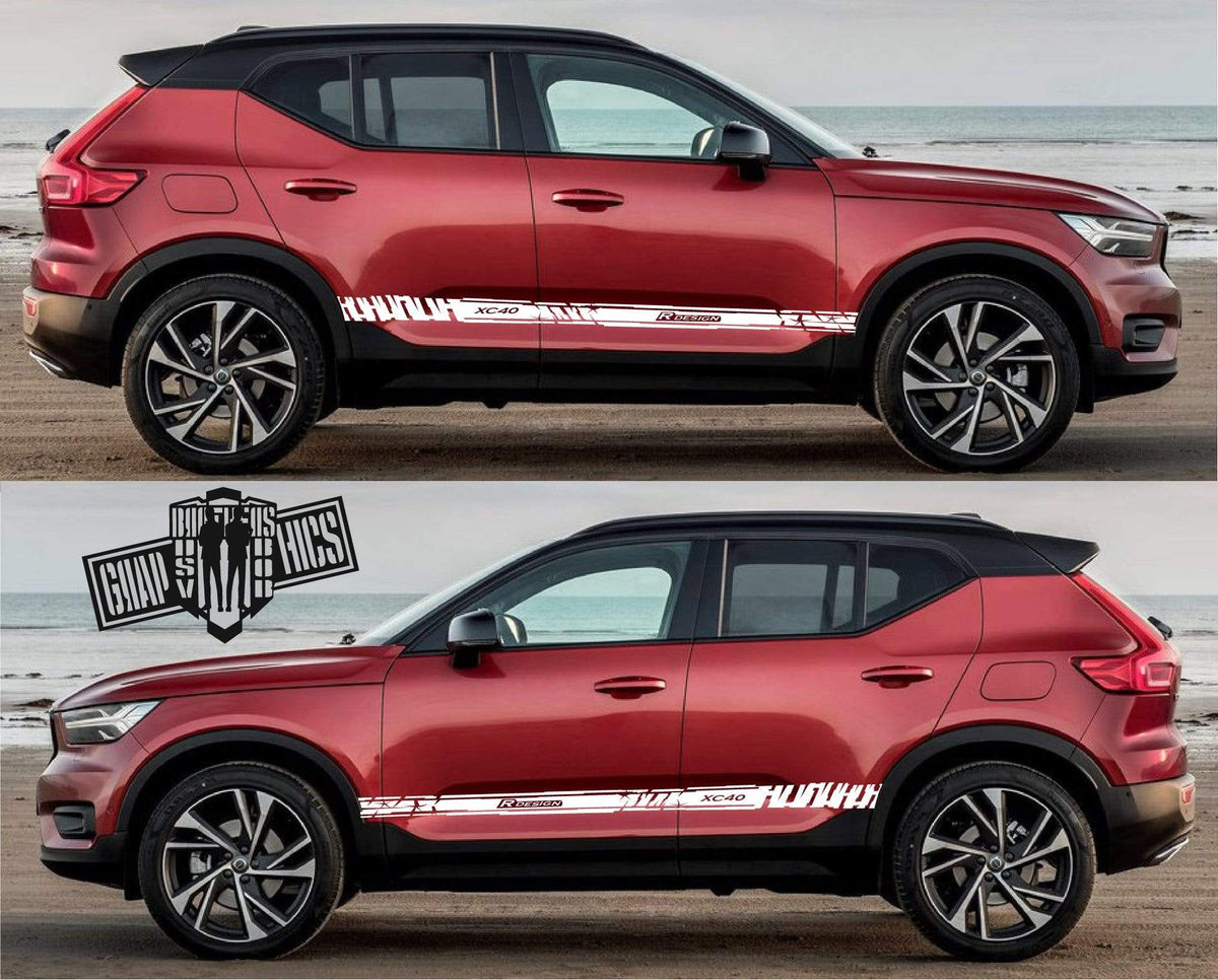 2x Decal Sticker Vinyl Side Racing Stripes for Volvo XC40 – Brothers ...