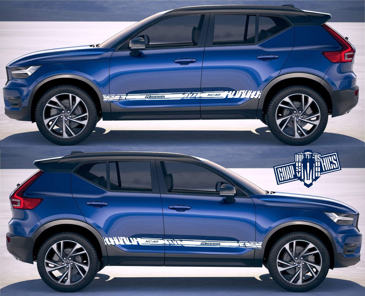 2x Decal Sticker Vinyl Side Racing Stripes for Volvo XC40 – Brothers ...