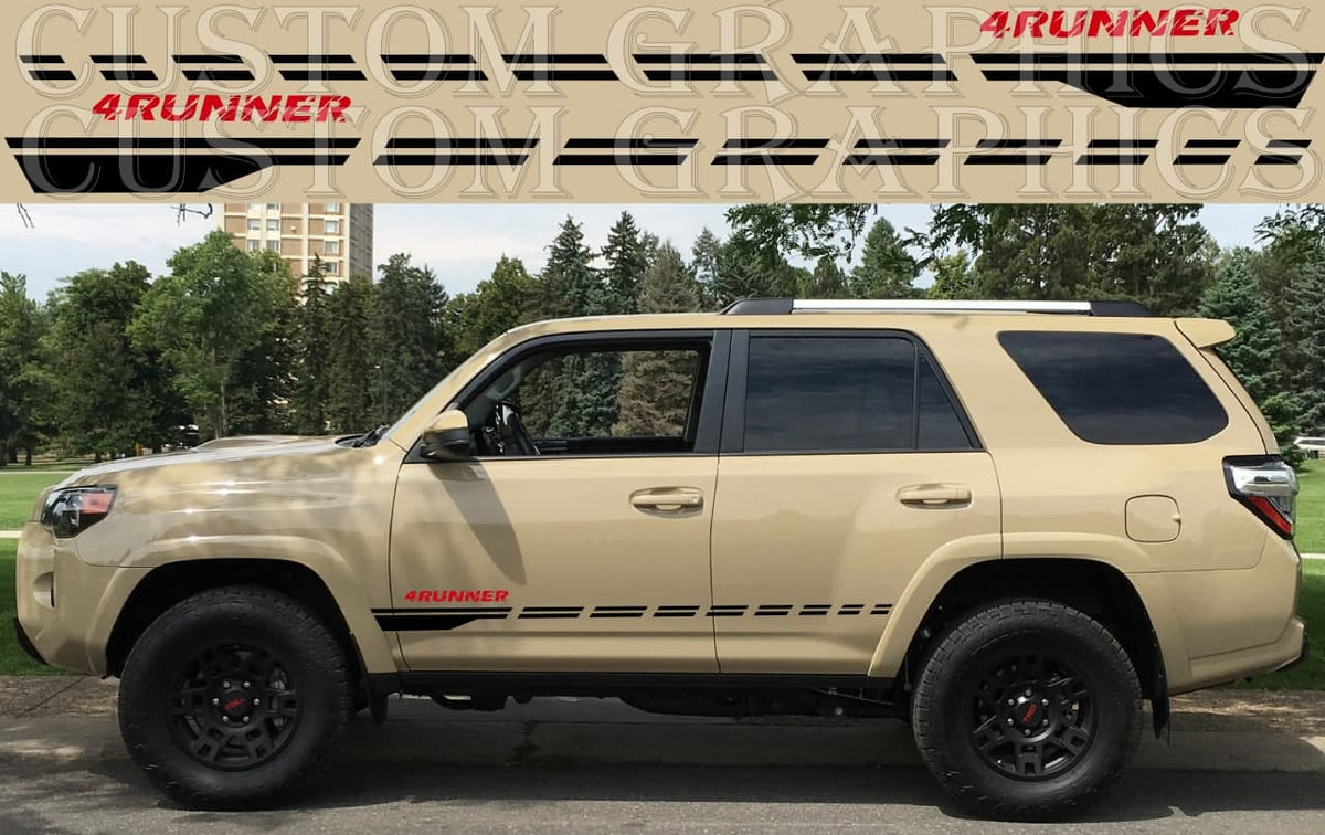 2x Sticker New Design Vinyl Stripes Toyota 4Runner TRD-Pro 2022-4X4 ...