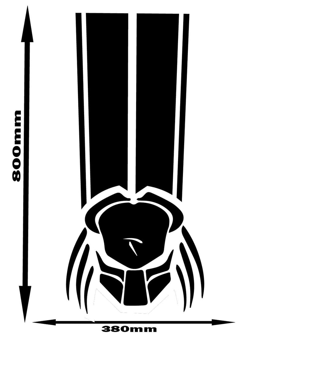 Alien Design vinyl | UNIVERSAL HOOD stickers | graphics hood stickers ...