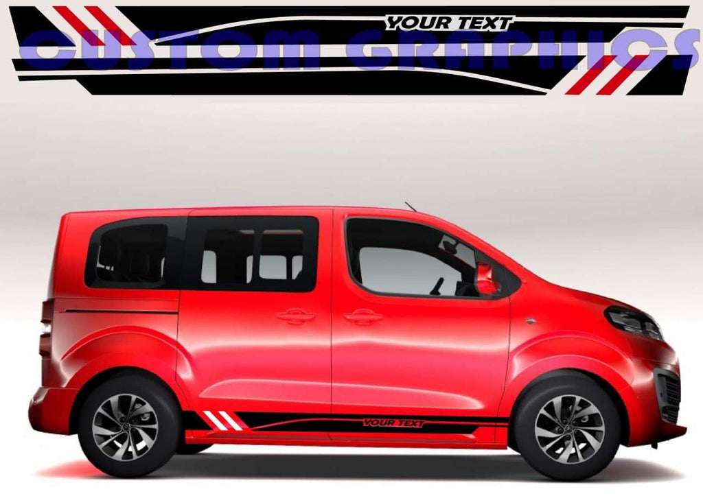 All Doors 2 color graphic universal sticker decal Kit for Car Any Vehi ...