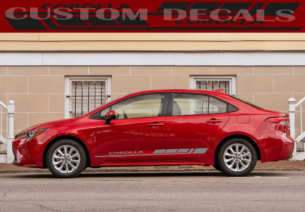 Block Graphic Gift Toyota Corolla Racing Stripes for Corolla car stick ...