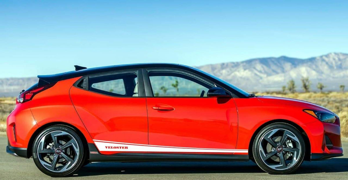 Classic Design Decal Sticker Vinyl Side Racing Stripes for Hyundai Vel ...