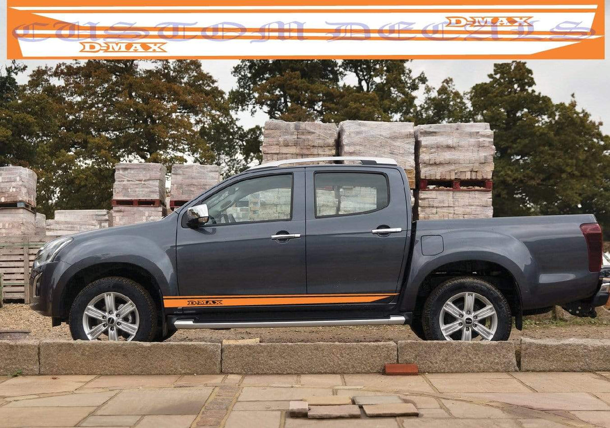 Premium Vinyl Stickers Compatible With Isuzu D-Max Dragon design Car s ...