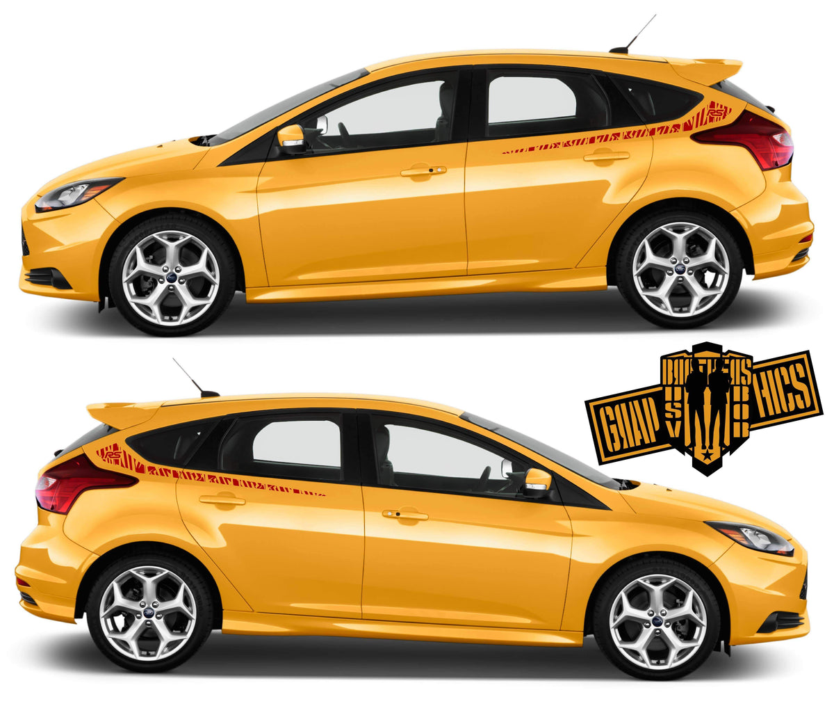 ford car stickers focus sticker focus st side decals focus st vinyl ...