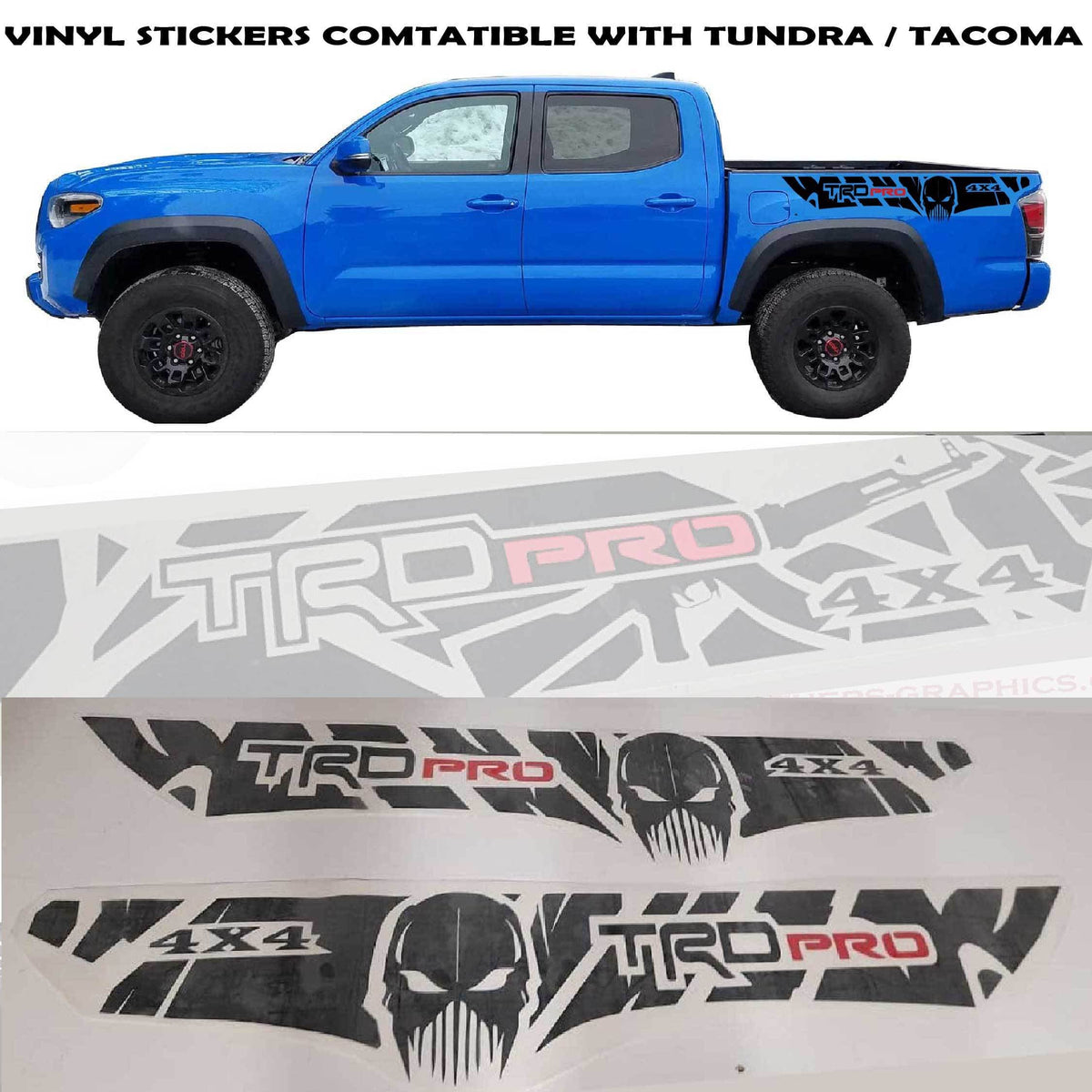 Custom Graphics For Toyota Tacoma TRD Stickers | Tacoma trd decals ...