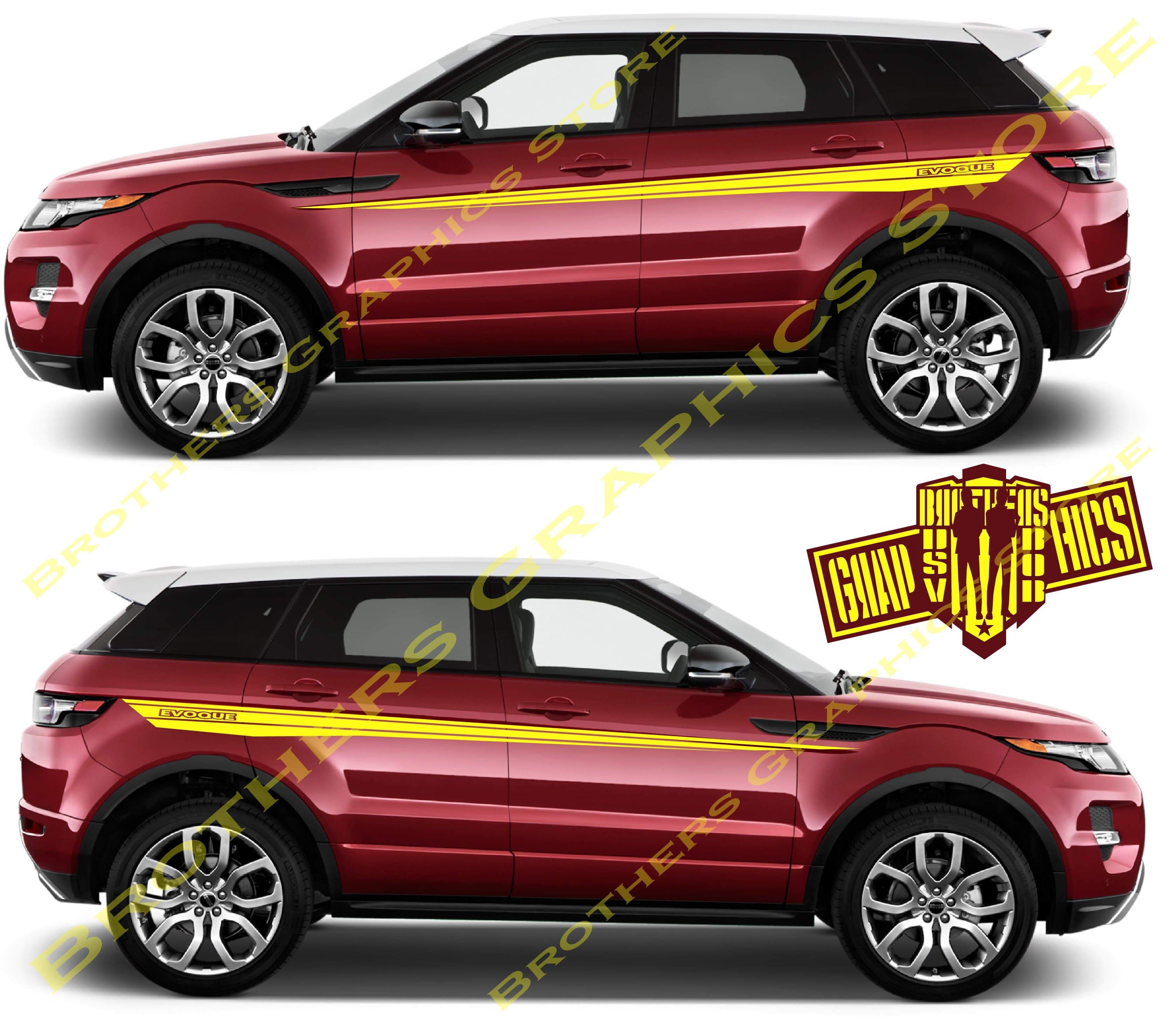 Customized vinyl decals stickers for Range Rover Evoque – Brothers Graphics
