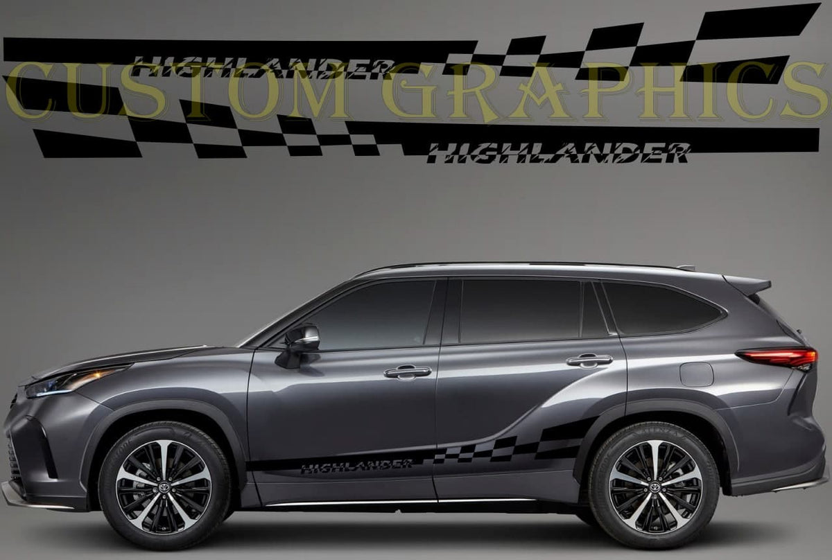 Elegant Finish Line Design Vinyl Stripes Toyota Highlander – Brothers ...