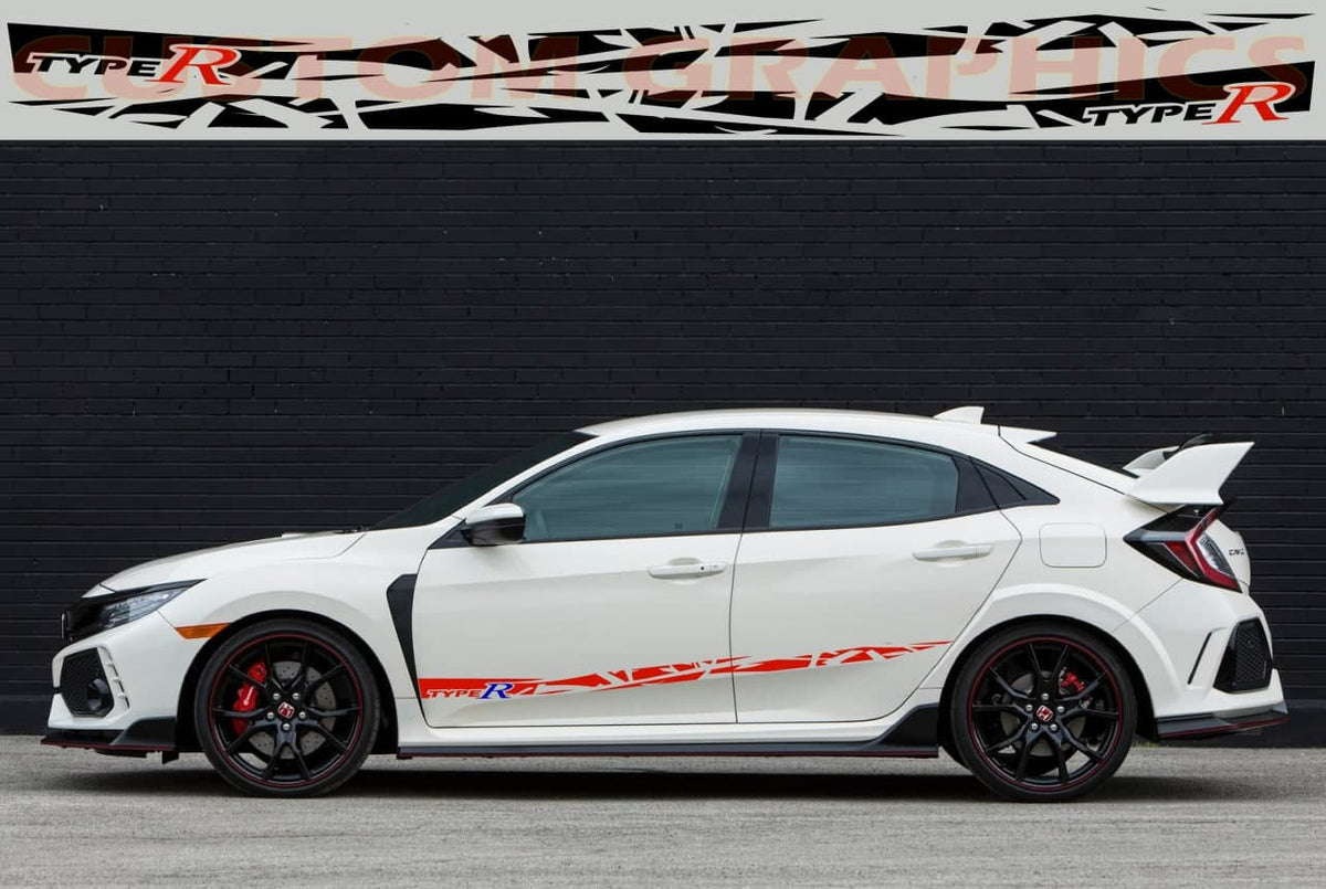 Tribal Graphic Line Stickers Compatible With Honda Civic – Brothers ...