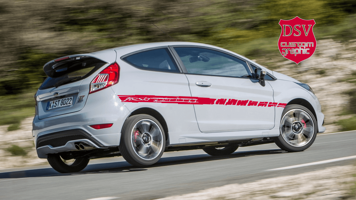 Fiesta st graphics Racing Decals For Ford Fiesta Fiesta st stripes ...