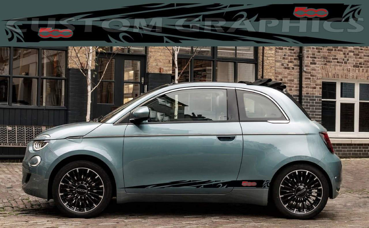 First Italian Classic Design Custom Racing Stickers kit for Fiat Abart ...