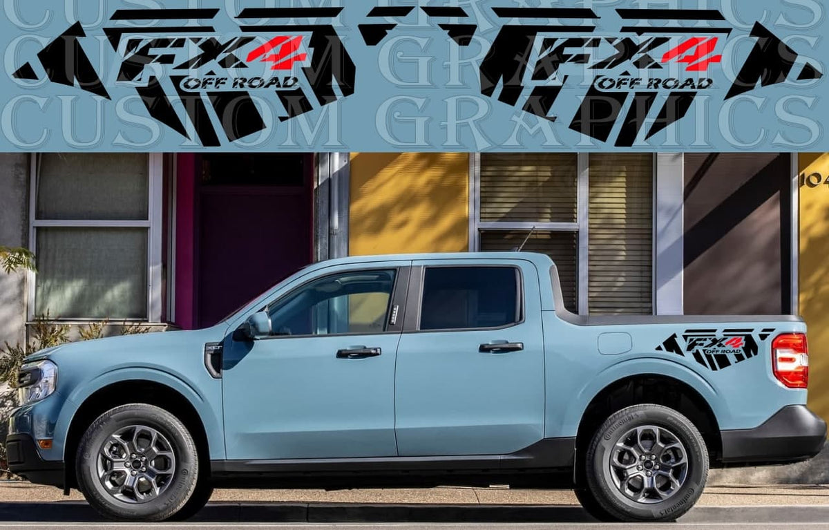 FX4 Rear Design Stickers Universal Decals Vinyl Graphics Ford Maverick ...