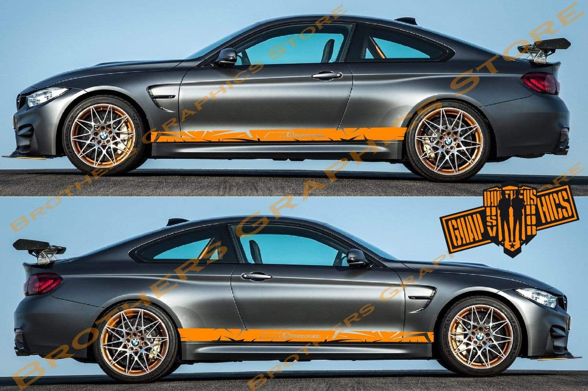 bmw m4 performance stickers Stripes For BMW M4 bmw m stripes – Brothers ...