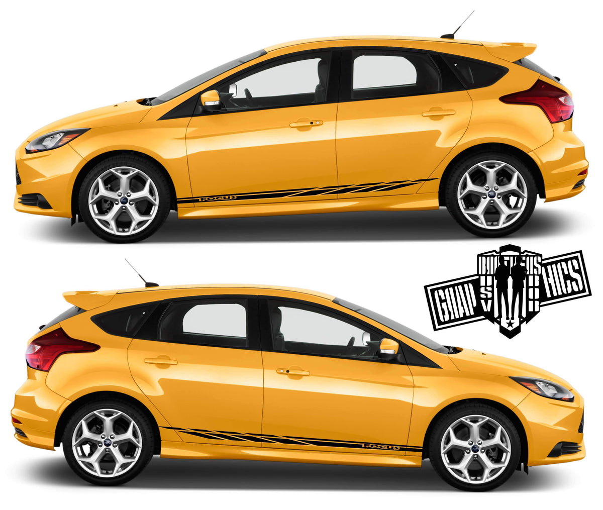 ford focus rally decals focus st vinyl focus st side decals – Brothers ...