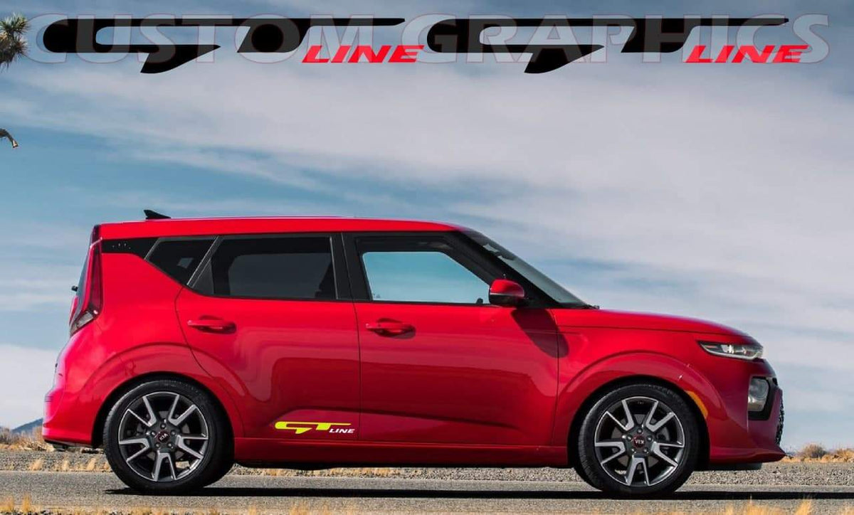 GT Line Design Decal Sticker Vinyl Side Racing Stripes Compatible with ...