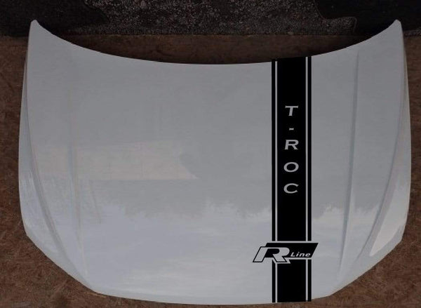 Hood Decals Vinyl Color Graphic Racing Decal Sticker For VW T-ROC ...