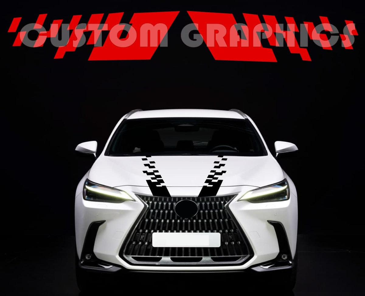 Hood Line Design Stickers Compatible with Lexus NX – Brothers Graphics