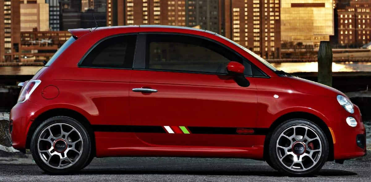 Italian Line Design Custom Racing Stickers kit for Fiat Abarth 500 ...