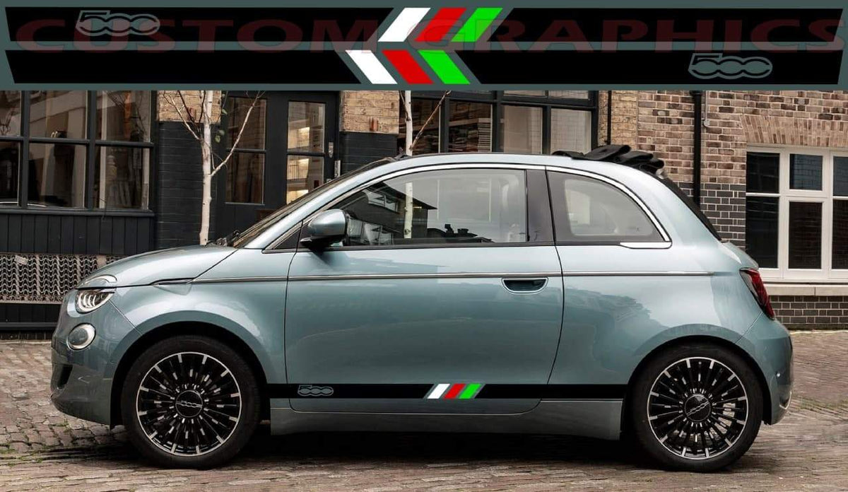 Italian Line Design Custom Racing Stickers kit for Fiat Abarth 500 ...