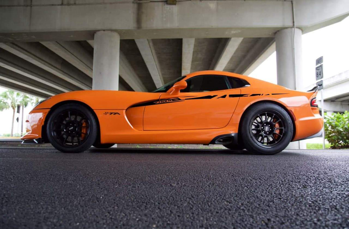 Line Graphic Vinyl Door Decal Racing Stripe stickers for Dodge Viper ...