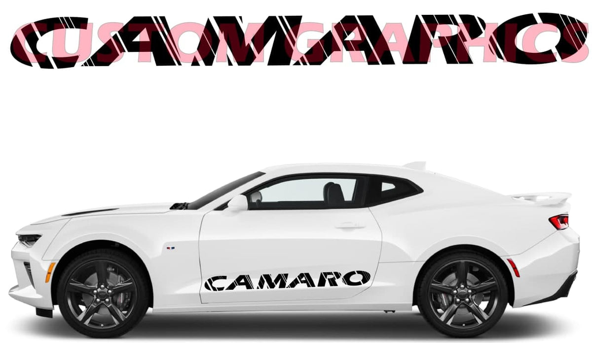 Logo Design Decal Vinyl Racing Stripe Stickers For Chevrolet Camaro ...