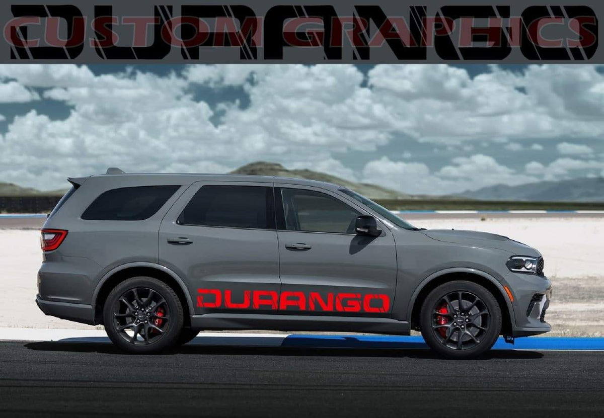 Logo Graphic Vinyl Stripes Compatible with Dodge Durango New Design ...