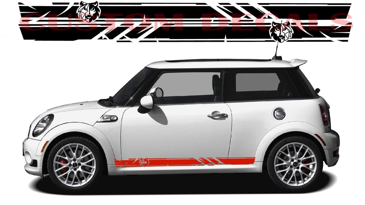 Premium Quality Vinyl Sticker fit Mini Cooper Vinyl car stickers Wolf ...