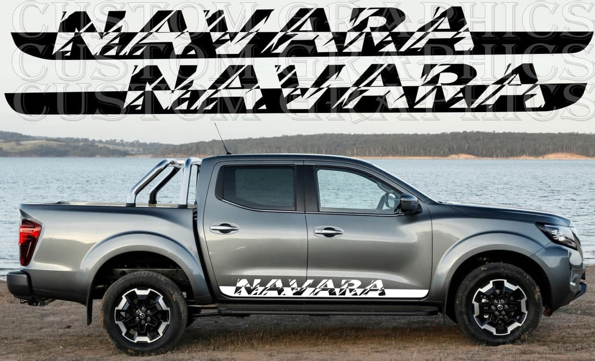 New Line Logo Design Vinyl Stripes Nissan Navara 2002-2022 – Brothers ...